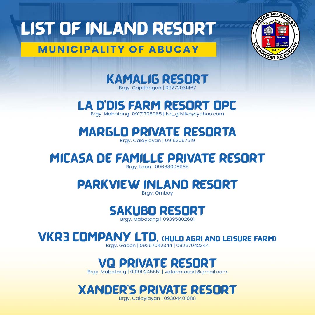 Inland Resorts – Behold Bataan