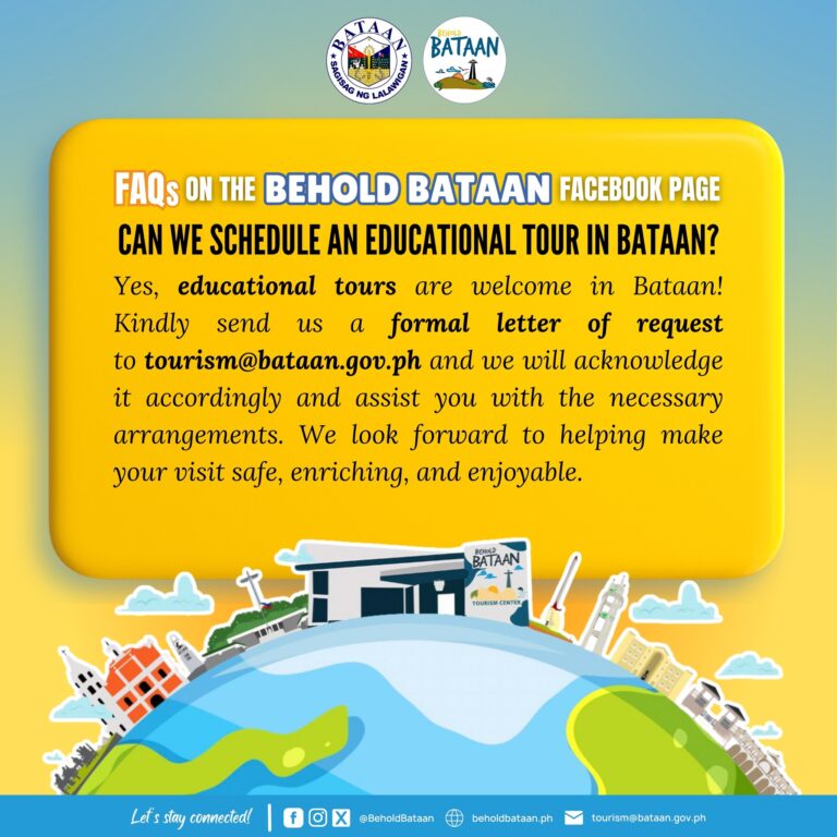 Frequently Asked Questions here on the Behold Bataan Facebook Page ...