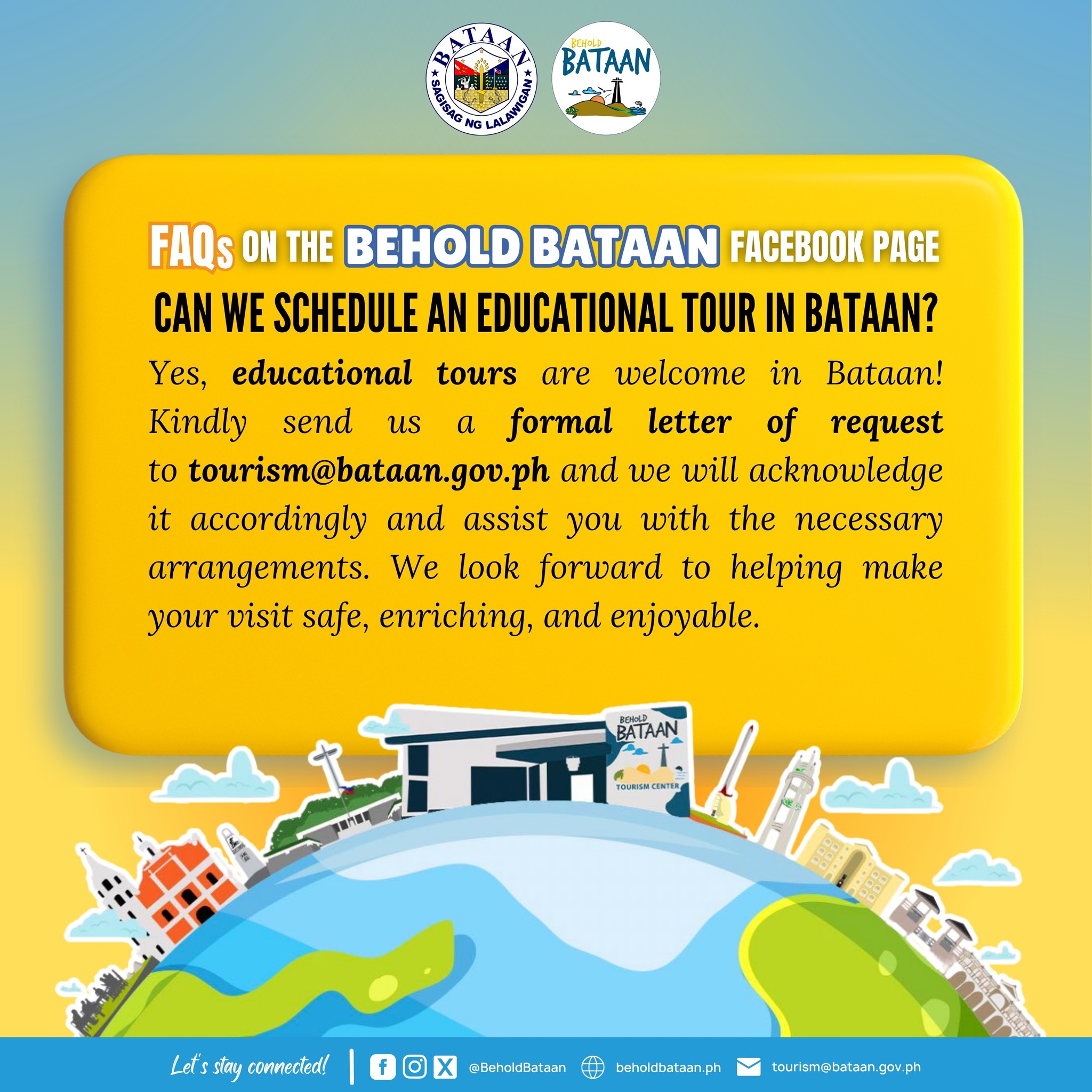 Frequently Asked Questions here on the Behold Bataan Facebook Page ...
