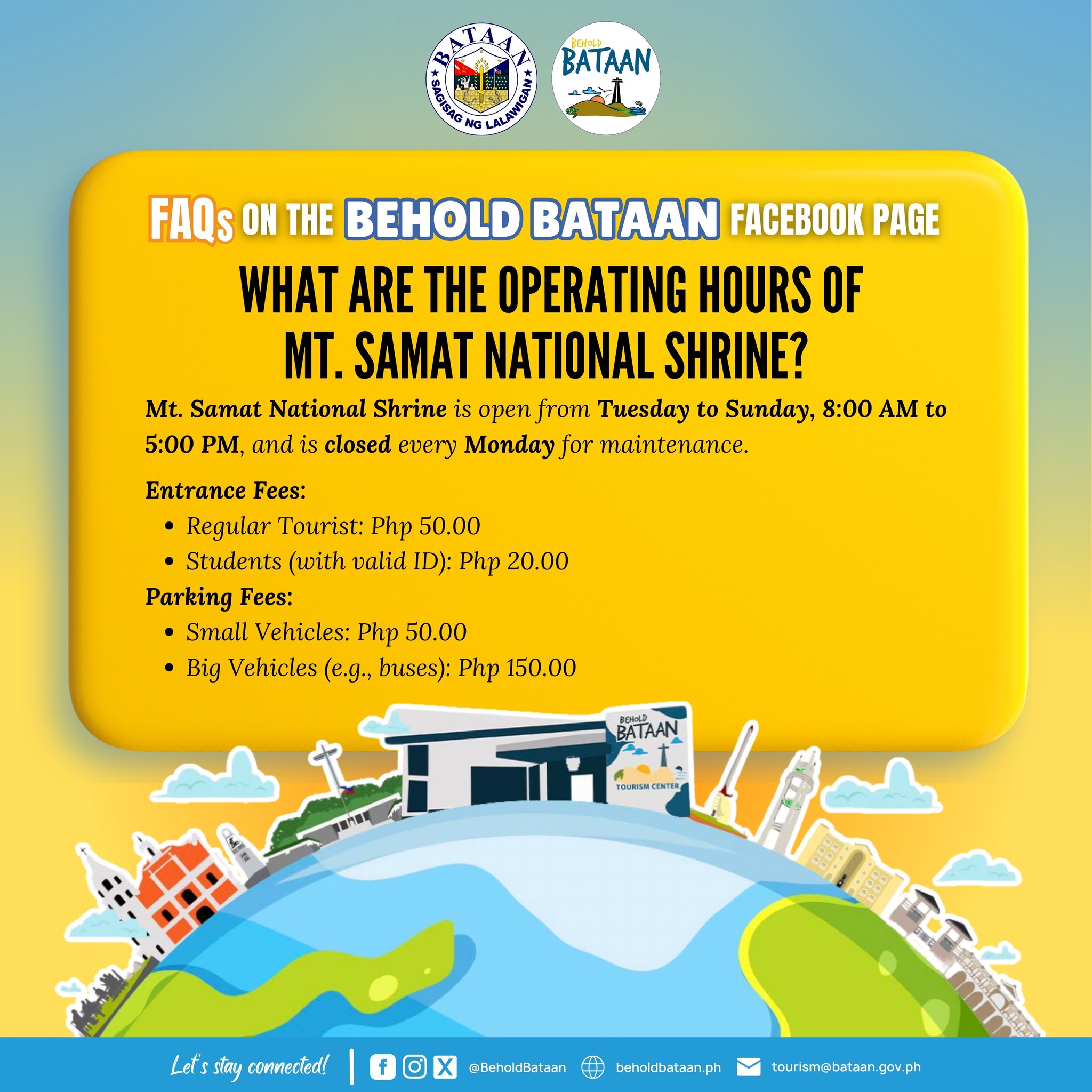 Frequently Asked Questions here on the Behold Bataan Facebook Page ...