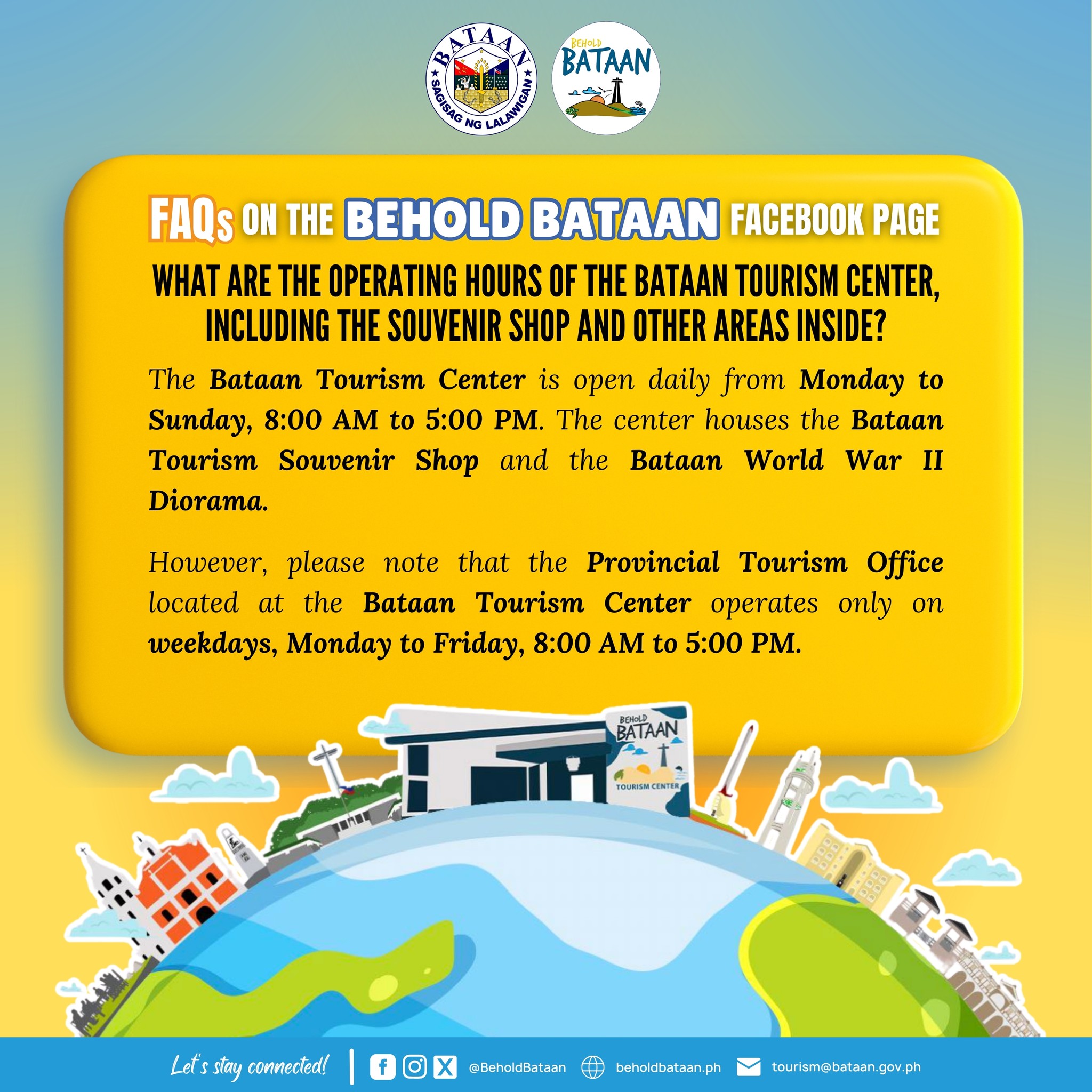 Frequently Asked Questions here on the Behold Bataan Facebook Page ...
