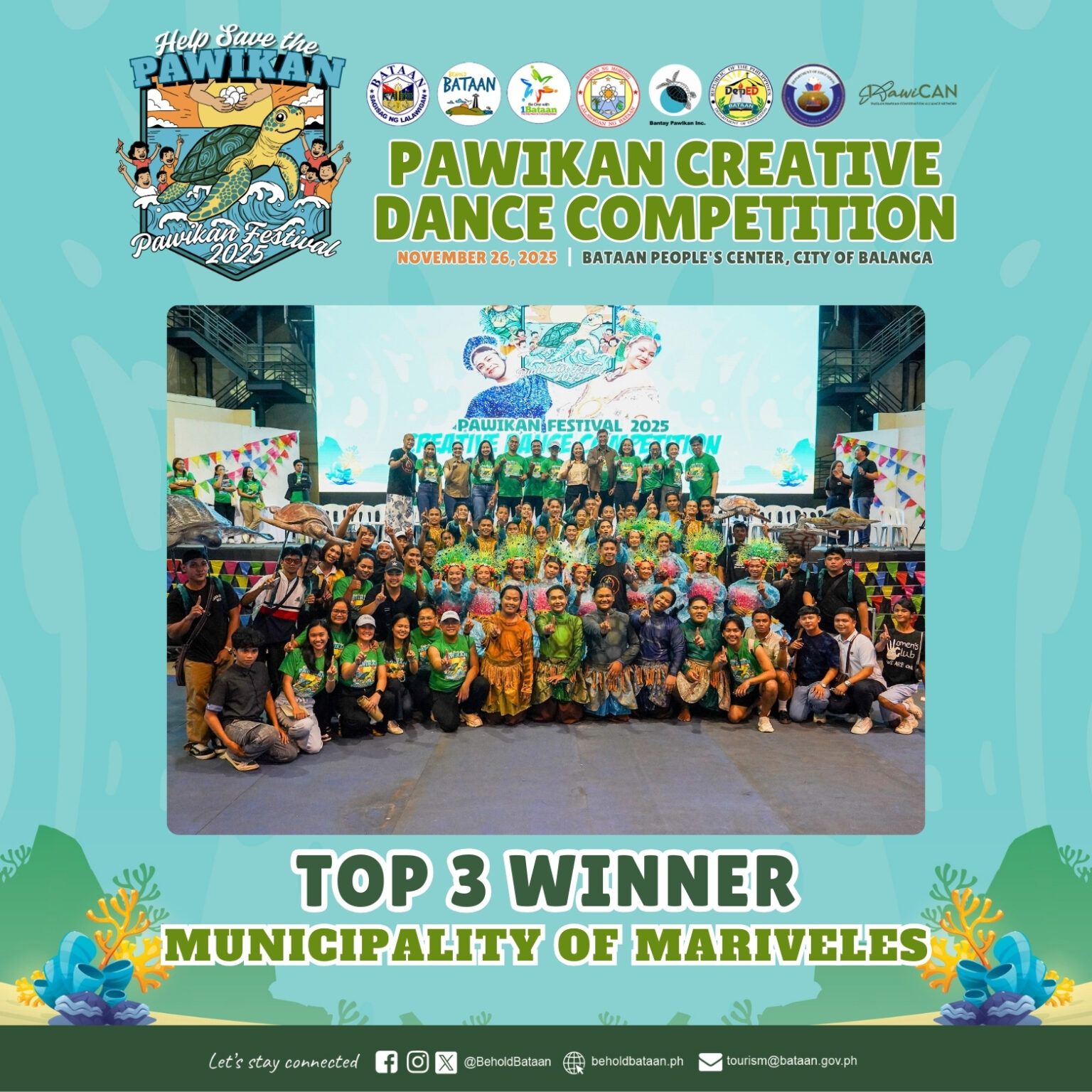 Congratulations to the winners of the Pawikan Creative Dance ...