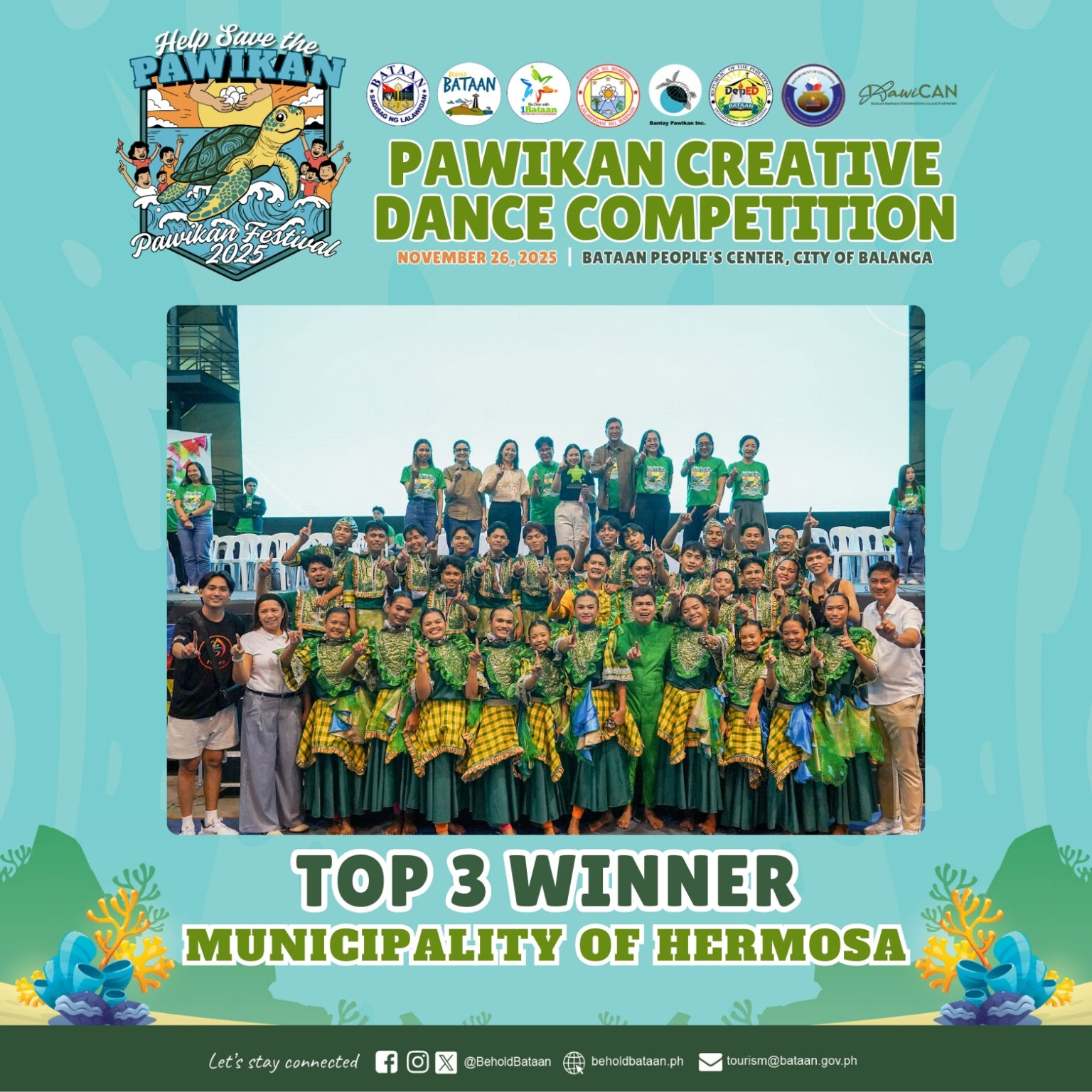 Congratulations to the winners of the Pawikan Creative Dance ...